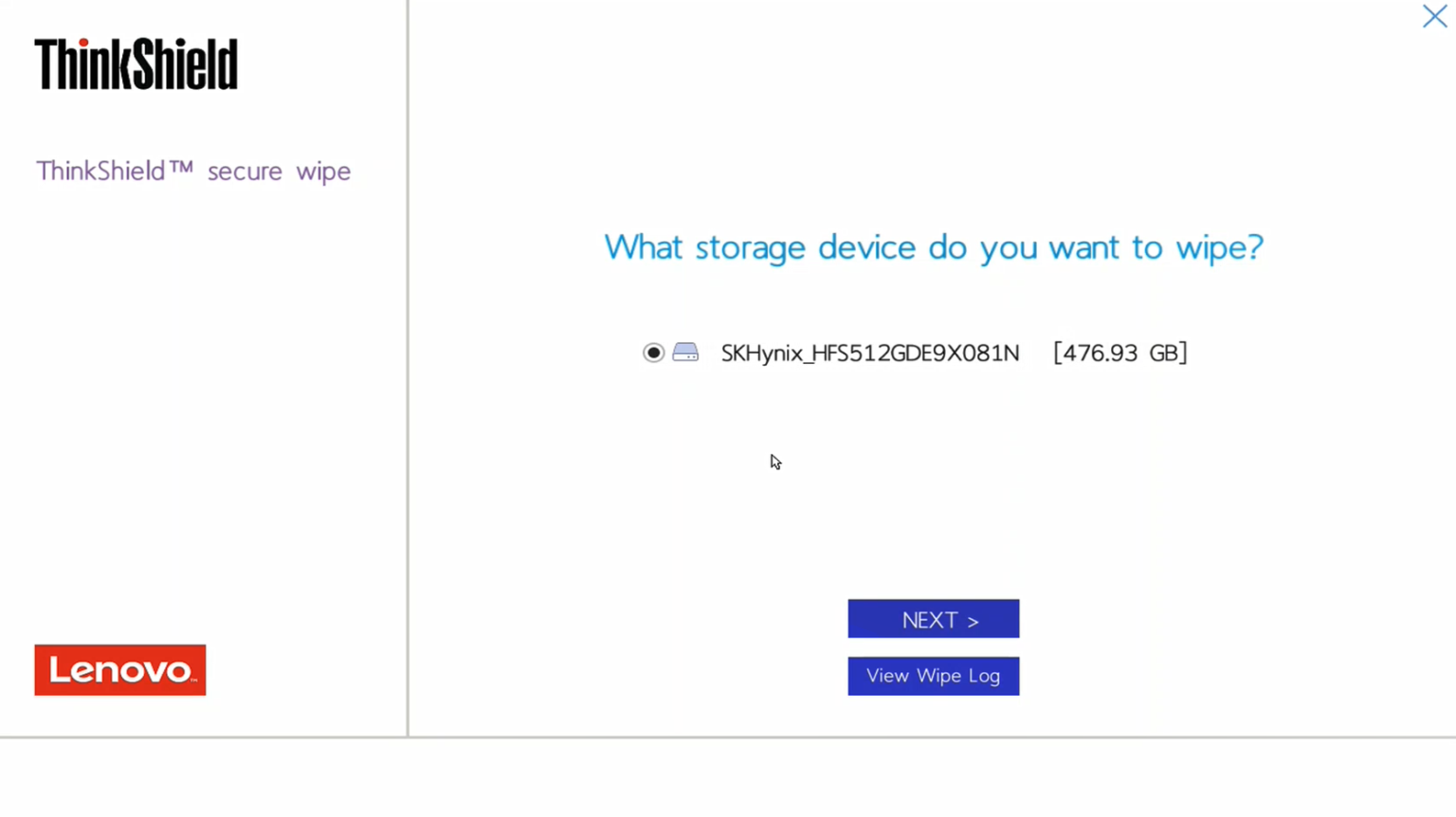 ThinkShield Secure Wipeを使用する | Lenovo Tech ブログ