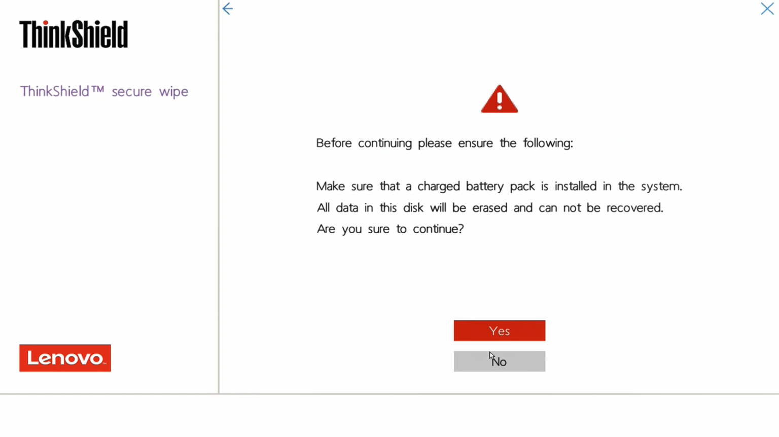 ThinkShield Secure Wipeを使用する | Lenovo Tech ブログ