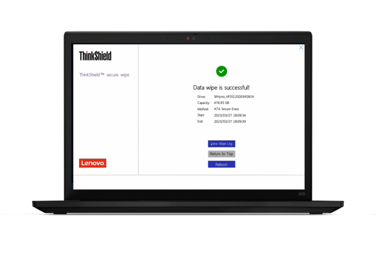 ThinkShield Secure Wipeを使用する | Lenovo Tech ブログ